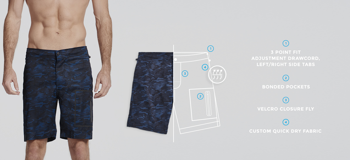 Mack Weldon | Men's Swim Board Short - For beach days and poolside.