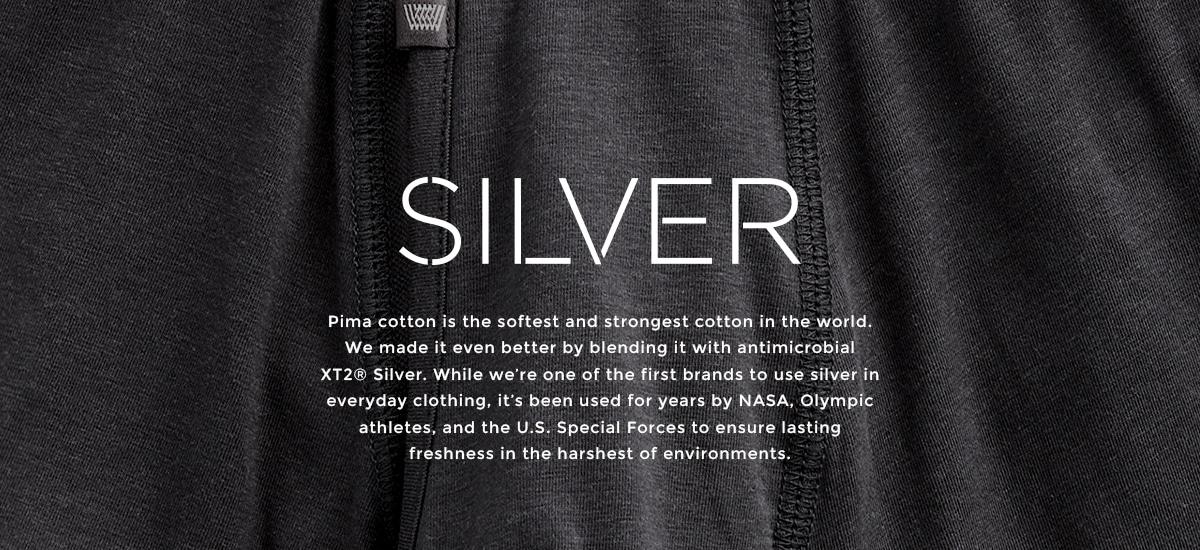 Mack Weldon | Men's Silver Boxer Briefs - Pima Cotton + XT2 Silver ...